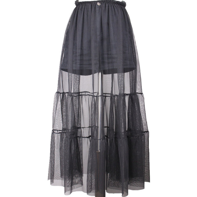 2025 Early Spring New Film Gargam Stitching Puff in the Panto Skirt Mid ...