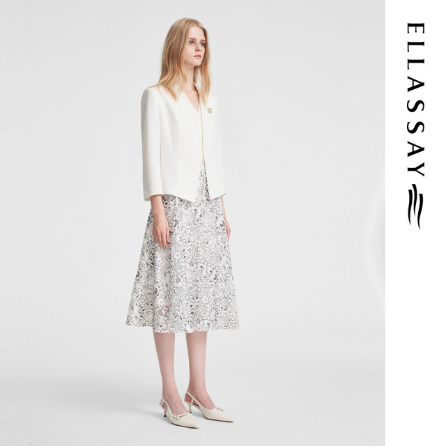 ELLASSAY autumn and winter new thin and comfortable waist-cut short ...