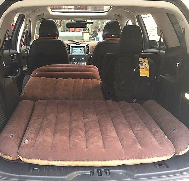SUV car inflatable bed car mid -bed mpv car folding travel bed trunk ...