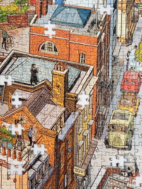 Heye puzzle 2000 pieces adult version town market Detective Sherlock ...