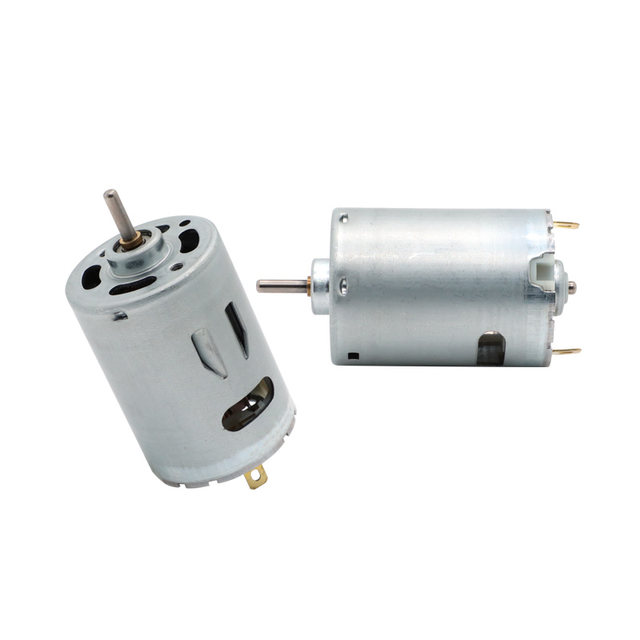 Double ball bearing violent high speed 545 motor DC12V 23700 rpm motor ...