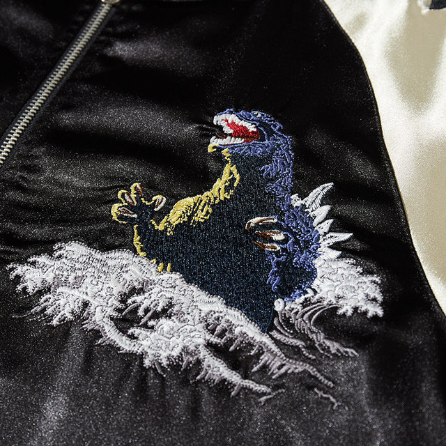 Godzilla Yokosuka Heavy Industries embroidered jacket men's monster ...