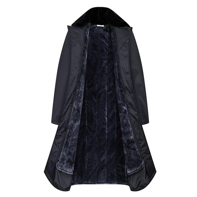 Military coat, thickened with velvet in winter, Northeast sub-zero cold ...
