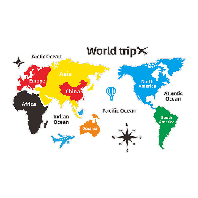World Map Office Wall Decoration Company Corporate Cultural Conference ...