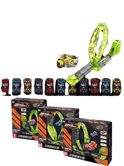 Aido Genuine Dog Motorcycle Mini Inertia Car Model Track Children's ...