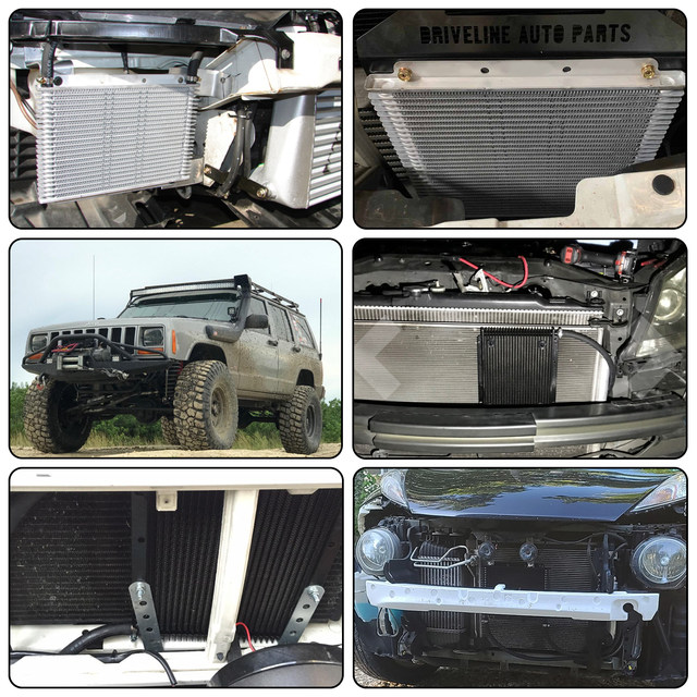 Car modified gearbox oil cold wave box radiator water cooling cooling ...