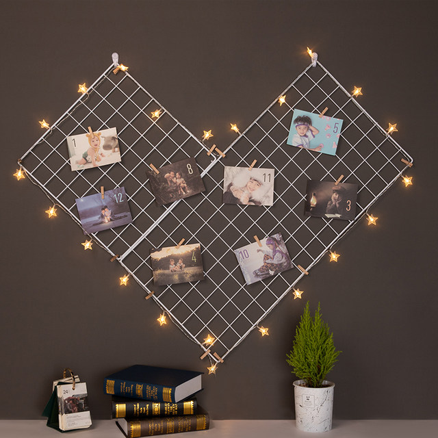 Mesh grid display rack Iron net supermarket storage rack White mesh ...