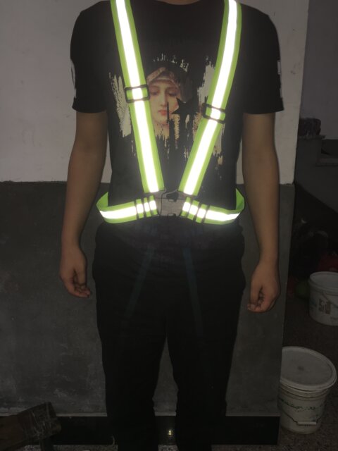 Reflective strap webbing stretch reflective vest vest traffic ...