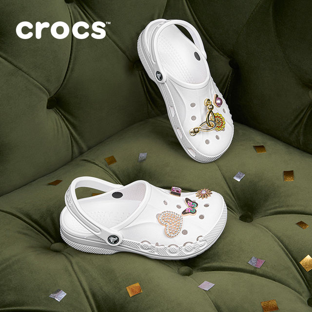 Crocs hole shoes Crocs Beiya warm cotton bag-toe slippers
