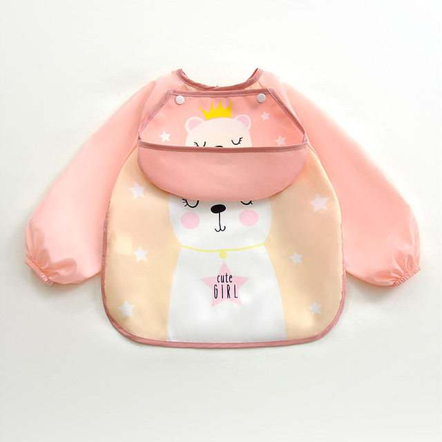 Chaobao smock baby eating clothes bib baby reverse dressing waterproof ...