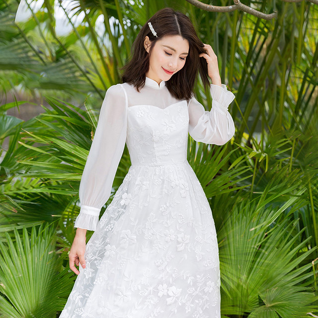 Mei Fei 2023 spring and summer new Hanfu French sexy temperament is ...