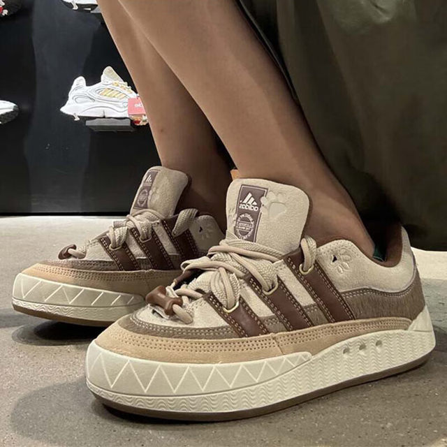 Adidas classic bread shoes women's shoes autumn new sports shoes brown ...