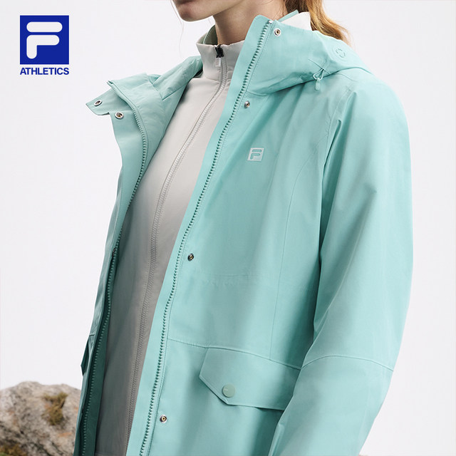 FILA official women's top two-piece set 2025 spring new outdoor sports ...