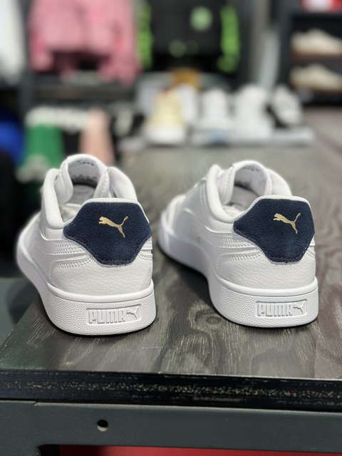 Puma PUMA new pink tail low -top classic leather sports casual board ...