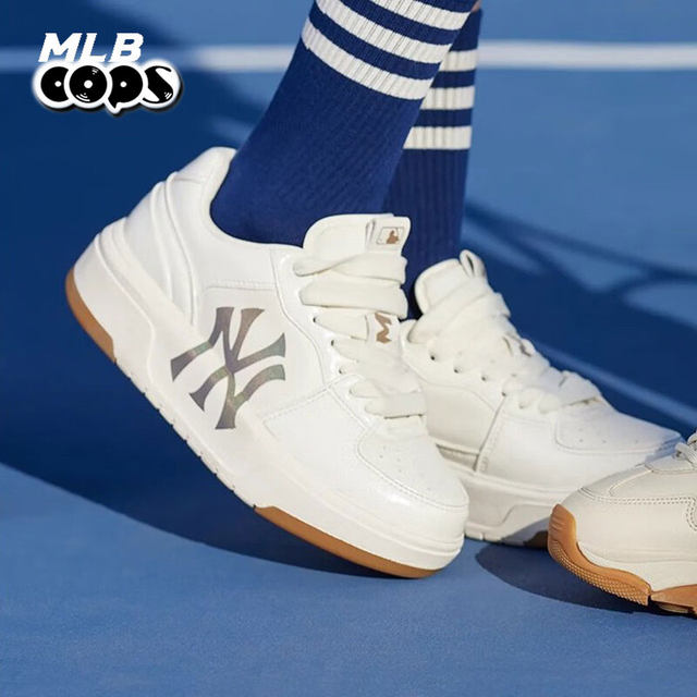 MLB couple senior shoes 24 men's and women's NY retro thick-soled ...