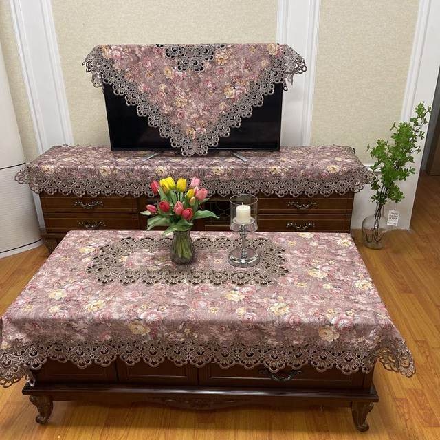 New TV machine covering dust cover European -style TV cabinet table ...