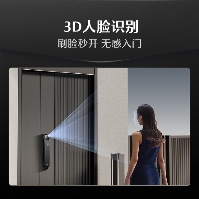 De Swanman face Cat eye large screen smart door lock vein password lock smart lock Kirin Q50FVMAX