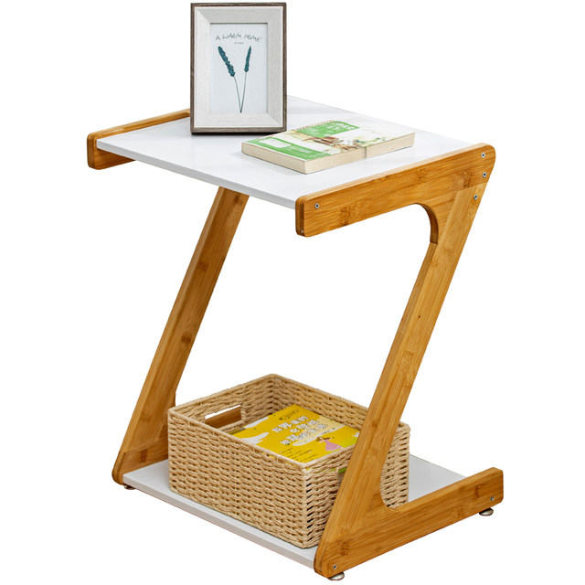 Simple living room mobile corner a few round -floor small tea table ...