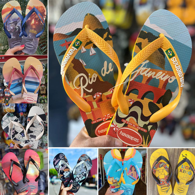 Brazilian havaianas Havana flip-flops summer seaside men's flip-flops ...