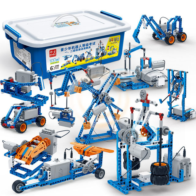 Bangbao mechanical gear programming building blocks 6932 level examination equipment power ...