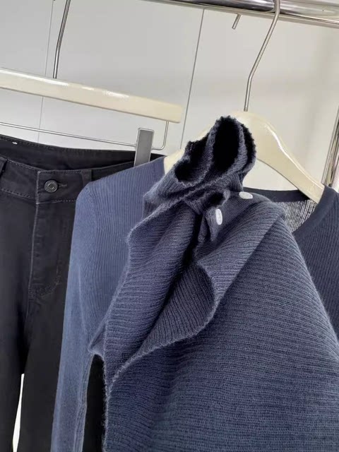 2771#30%wool soft stack wearing a top V -neck super bombs lightweight ...