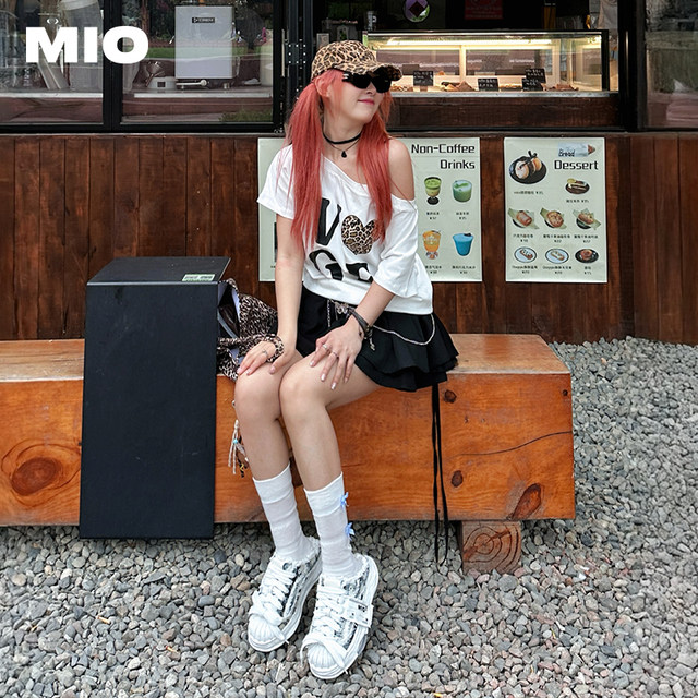 MIO Mio Baotou Slippers Summer Shell Toe Leopard Print Retro Thick Sole ...