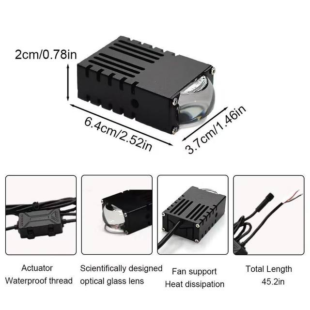 Car center grid spotlight hidden grille light mini off-road laser ...