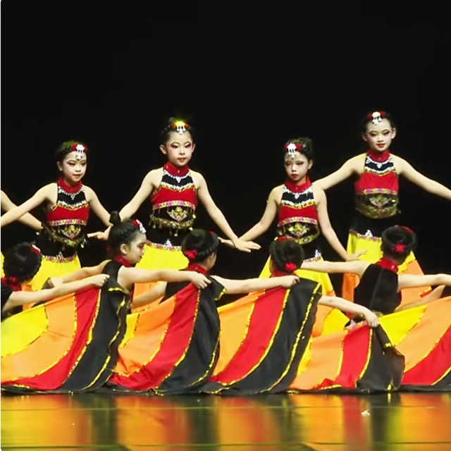 Wash spring dance clothes Yi Shang music dance clothes Torch Festival Yi national dance big ...