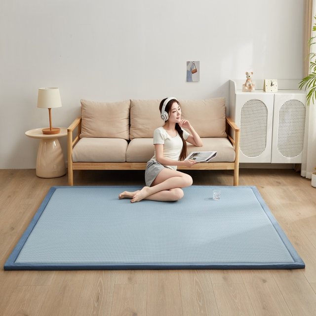 Cool bean mat mattress home soft cushion tatami floor mat sleeping mat ...