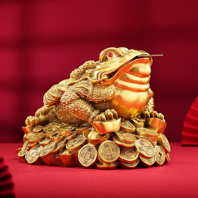 Tong Xinxiang brass three-legged golden toad ornaments home decoration ...