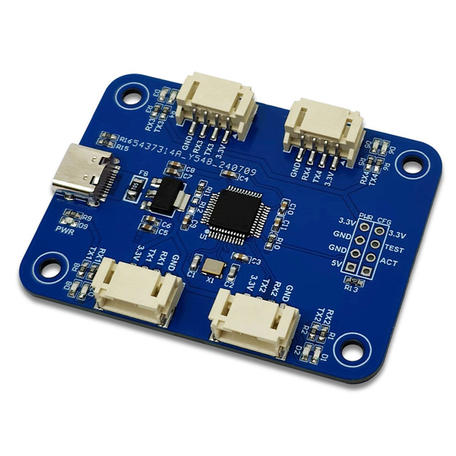 CH344Q USB Turn Four Road TTL serial port module 4 serial port UART ...