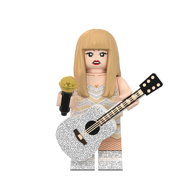 Chinese building block celebrities series Taylor Motimer singer puzzle ...