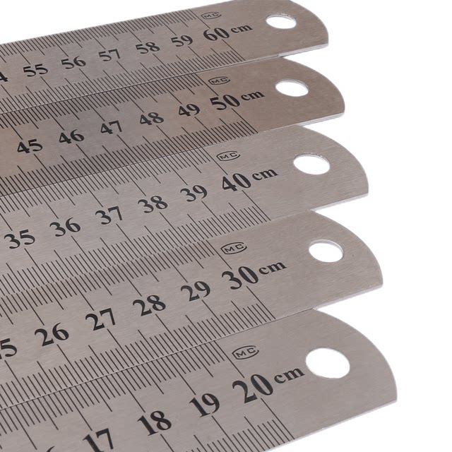 10 pieces of mass-produced steel ruler 60cm hardware learning design ...