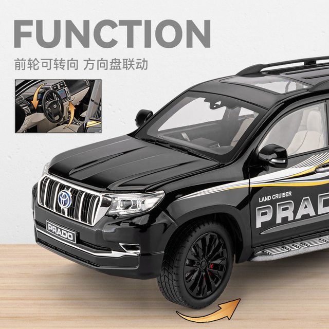 Genuine alloy car model simulation 1:18 Toyota Prado SUV ornaments toy ...