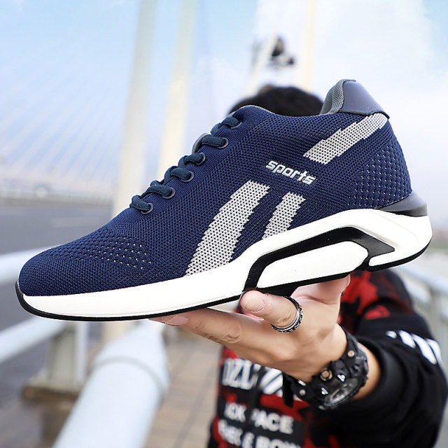 New men's shoes with inner height enhancement 6cm8cm10 mesh breathable ...