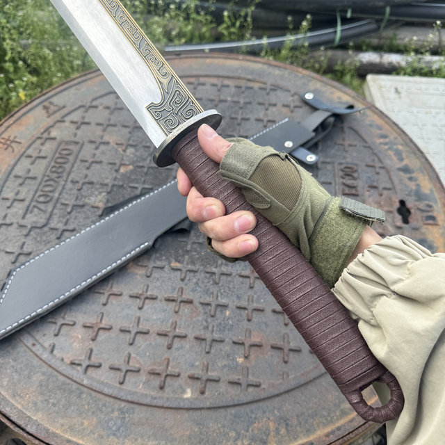Jinyiwei Zhandao Longquan sword integrated steel knife outdoor car self ...