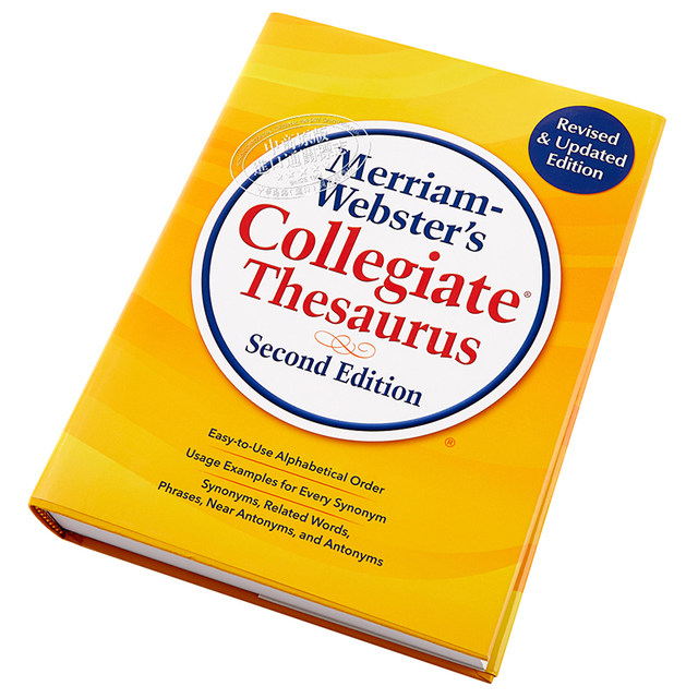 Merriam-Websters Collegiate Thesaurus Original English Etymology of ...