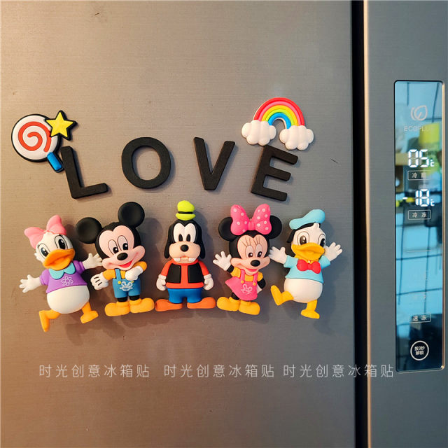 Cute Mickey refrigerator tile creative 3D cartoon cartoon entry door ...