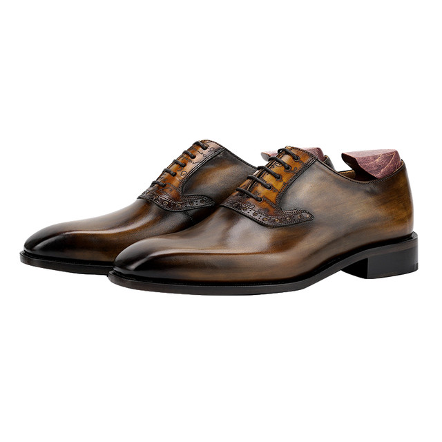 CIE British retro leather business leisure fashion high -end men's shoe ...