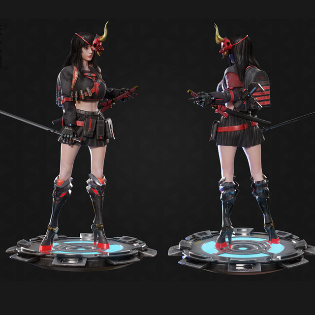 ZBRUSH game 3D character modeling tutorial 3DSMAX Japanese style ...