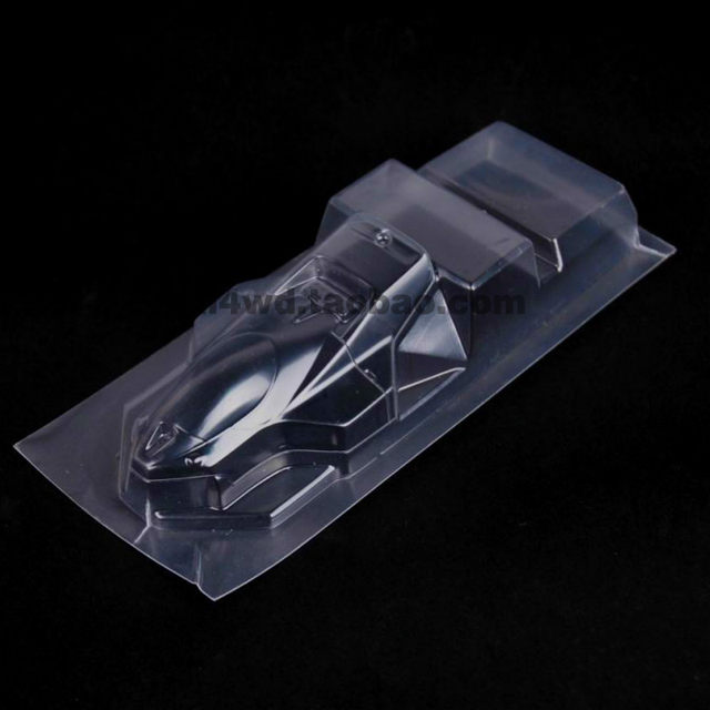Self-made Tamiya 4WD transparent soft shell Lightning Strike Victory ...