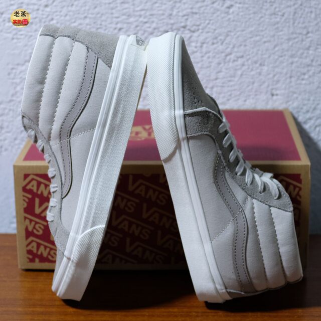 Vans SK8-Mid Reissue Elephant Gray Color-blocked Men's and Women's ...