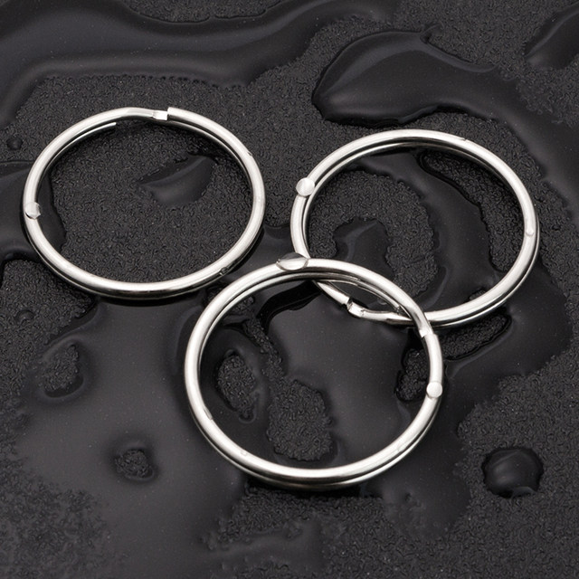 304 stainless steel key ring ring large and small key ring circle iron ...