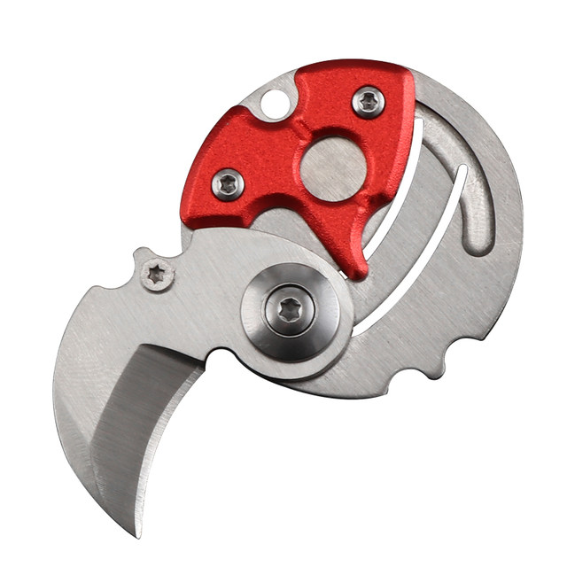 Metal plate buckle coin knife key chain pendant coin pocket knife EDC ...