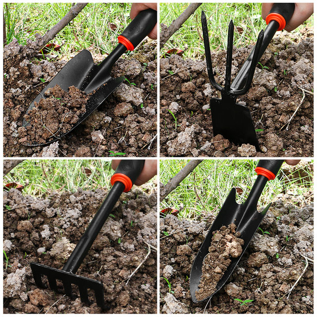 Shovel, hoe, rake, gardening, flowering, soil loosening tool, small hoe ...