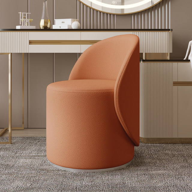 Bedium INS light luxury minimalist back stool household makeup chair ...