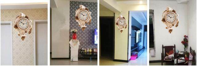 Lisheng Watch Hanging Clock Living Room quiet electronic quartz watch ...