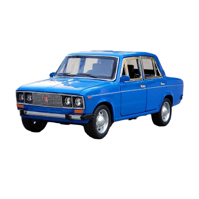 1/24 Russian retro Lada 2106 alloy car model simulation sound and light ...