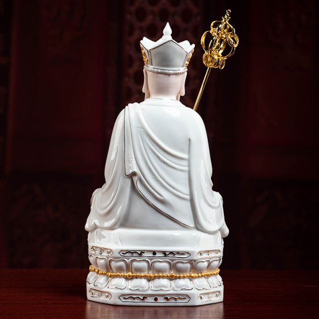 Dai Yutang Ceramics Sitting Gulian Tibetan King Bodhisattva statue ...