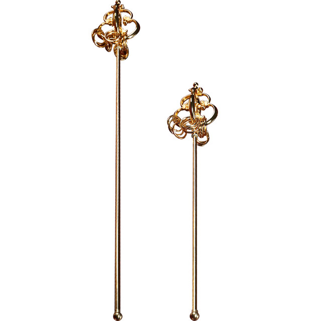 Dai Yutang copper Zen staff accessories Ksitigarbha Bodhisattva staff ...